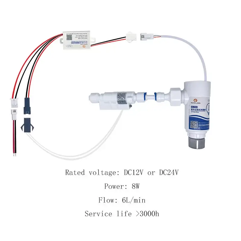 LED 12-24V 8W 254nm 270nm 265nm 280nm Mobile Water Sterilization Module ...